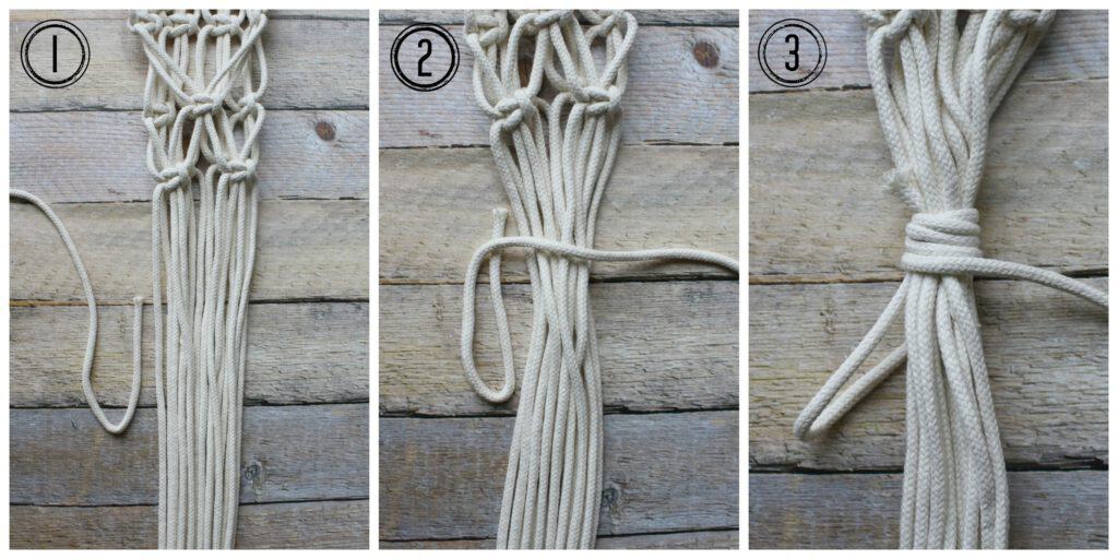 easy tutorial for basic macrame knots - My French Twist