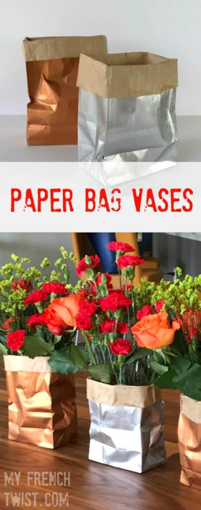 paper bag vases - My French Twist
