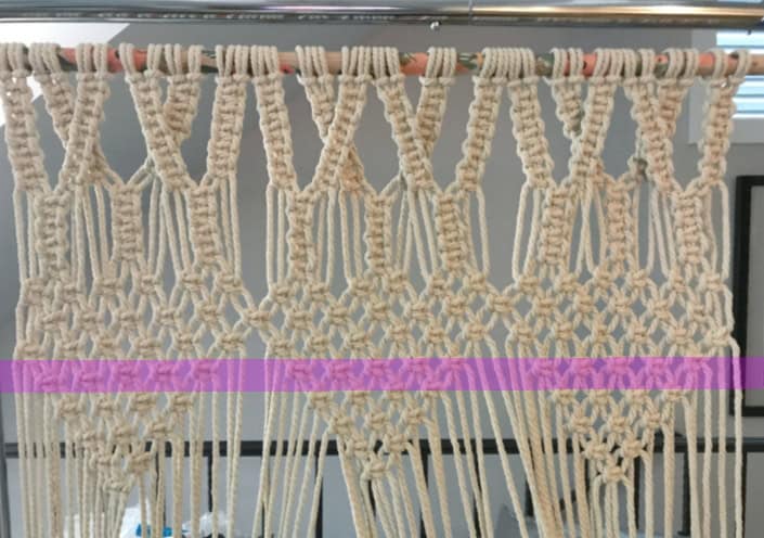 dip dyed macrame wall hanging - My French Twist