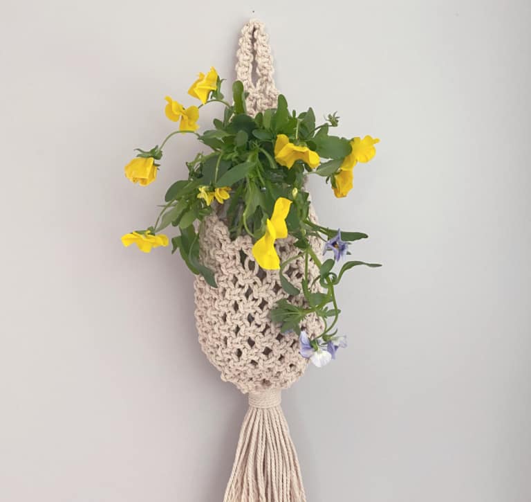 macrame hanging pod tutorial - My French Twist
