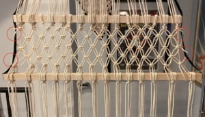 macramé christmas card holder - My French Twist