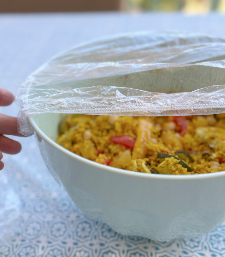 brilliant tip for covering food - My French Twist